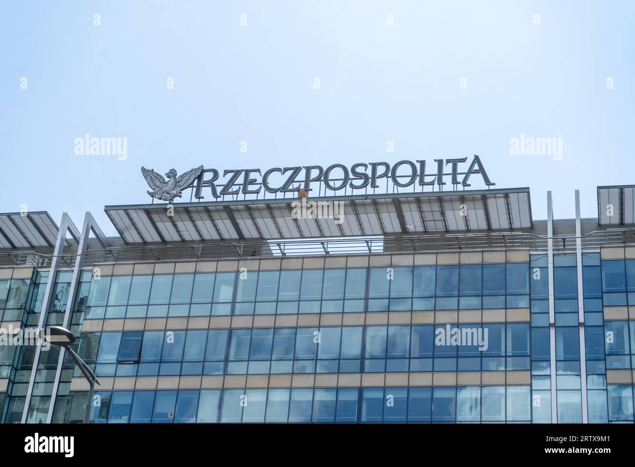 Building of Rzeczpospolitas headquarter in Warsaw. Rzeczpospolita ...