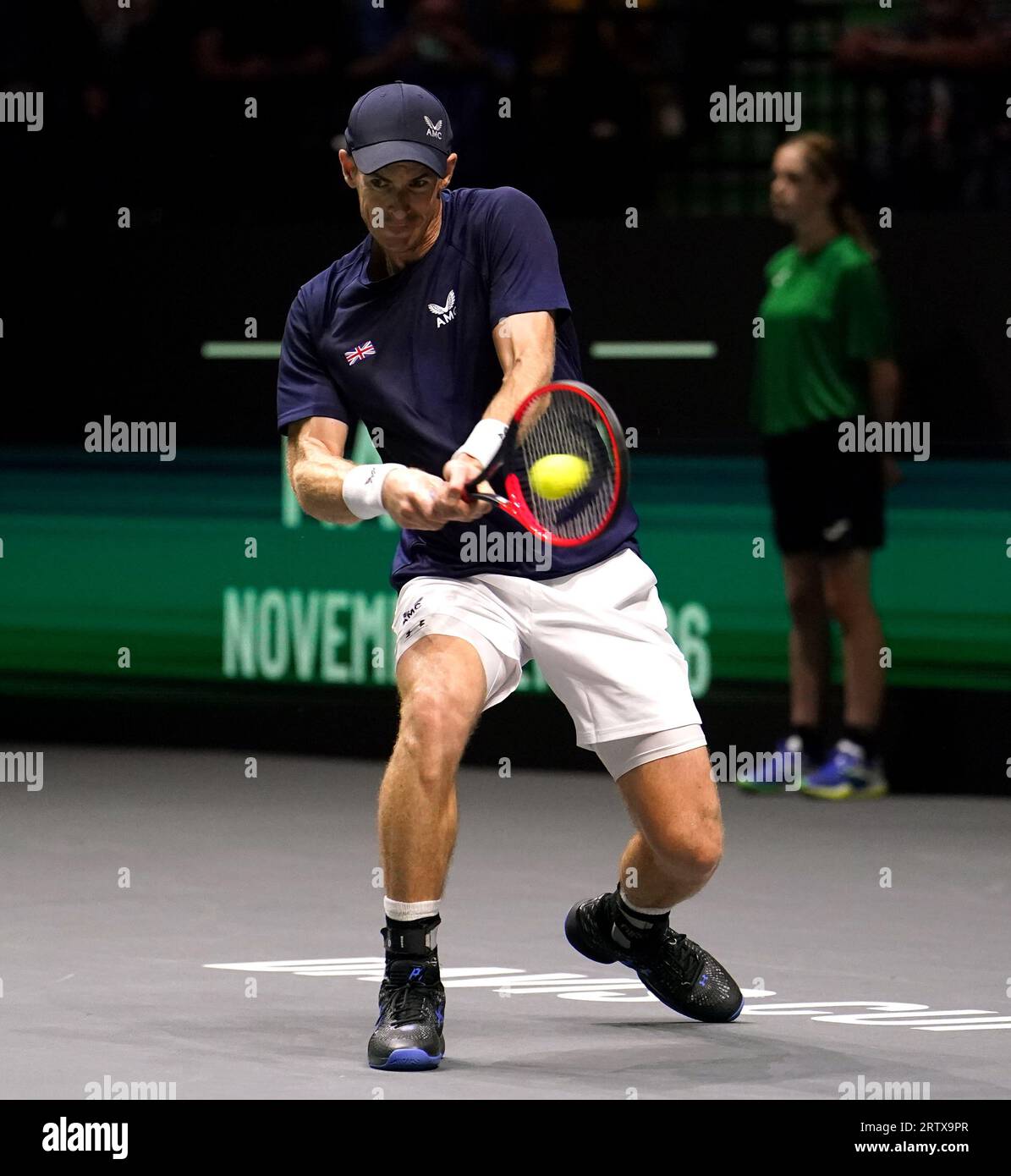 Great Britain's Andy Murray in action against Switzerland's Leandro ...