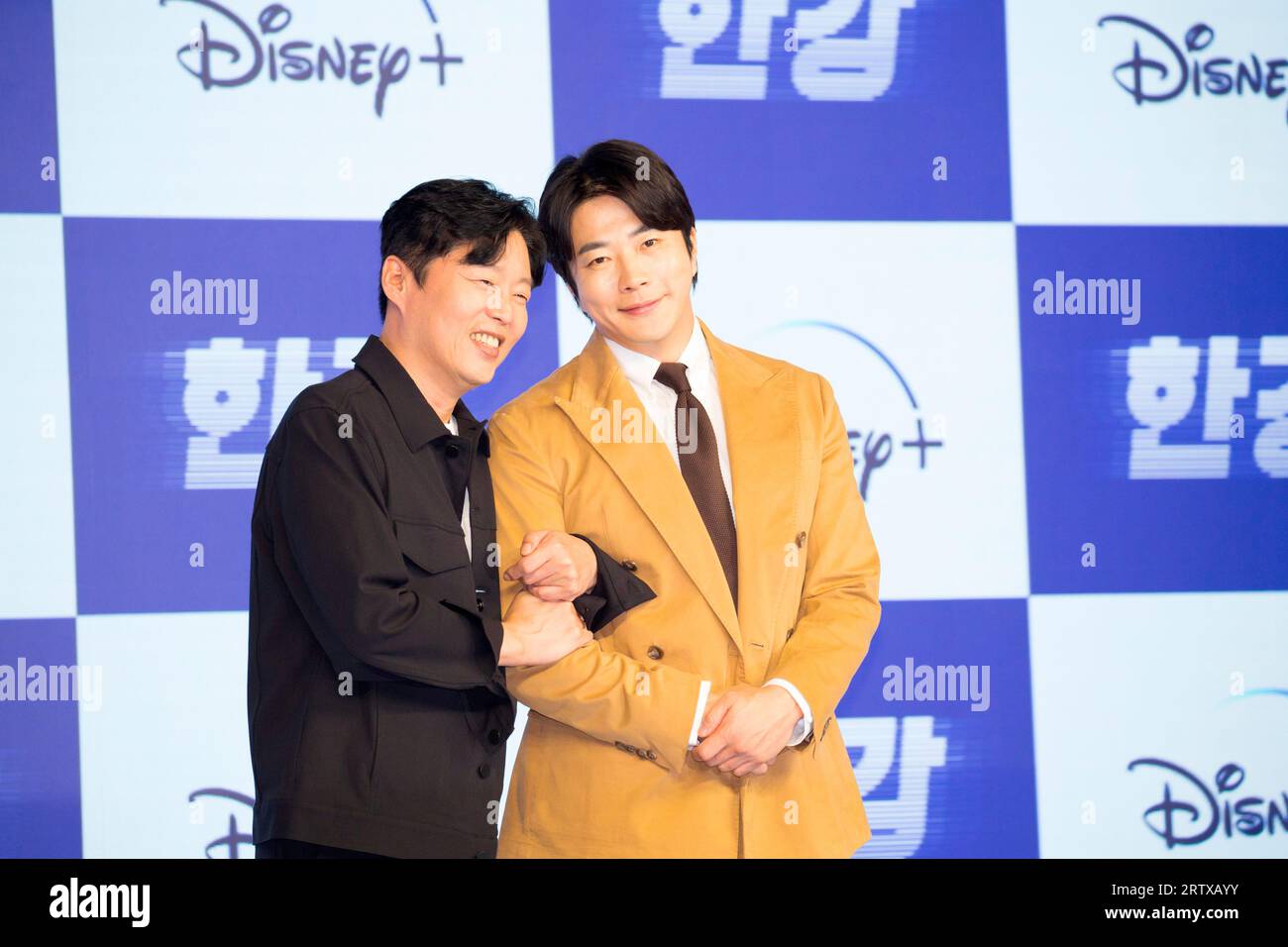 Kim Hee-Won and Kwon Sang-Woo, Sep 12, 2023 : (L-R) Cast members Kim ...