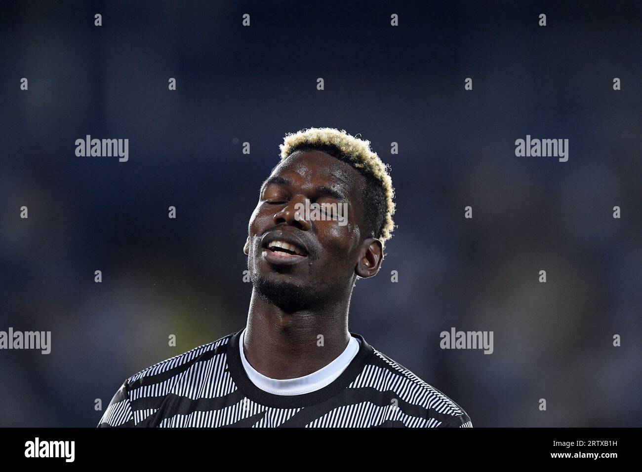 Paul Pogba of Juventus FC with closed eyes during the Serie A Tim match ...