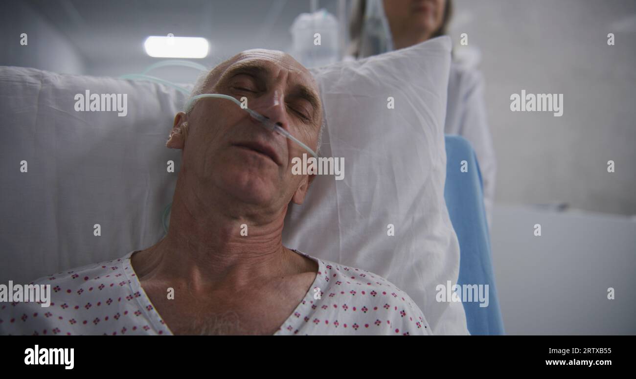 Mature doctor transports old hi-res stock photography and images - Alamy