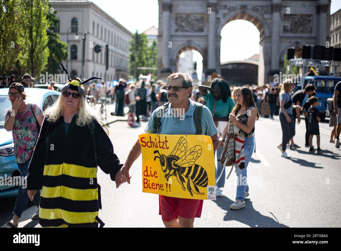Munich, Germany. 15th Sep, 2023. Fridays for Future protested on their ...