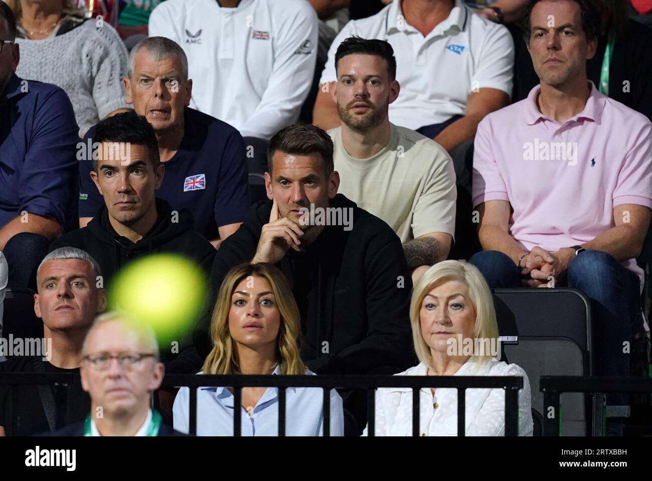 Manchester United goalkeeper Tom Heaton watching Andy Murray vs ...