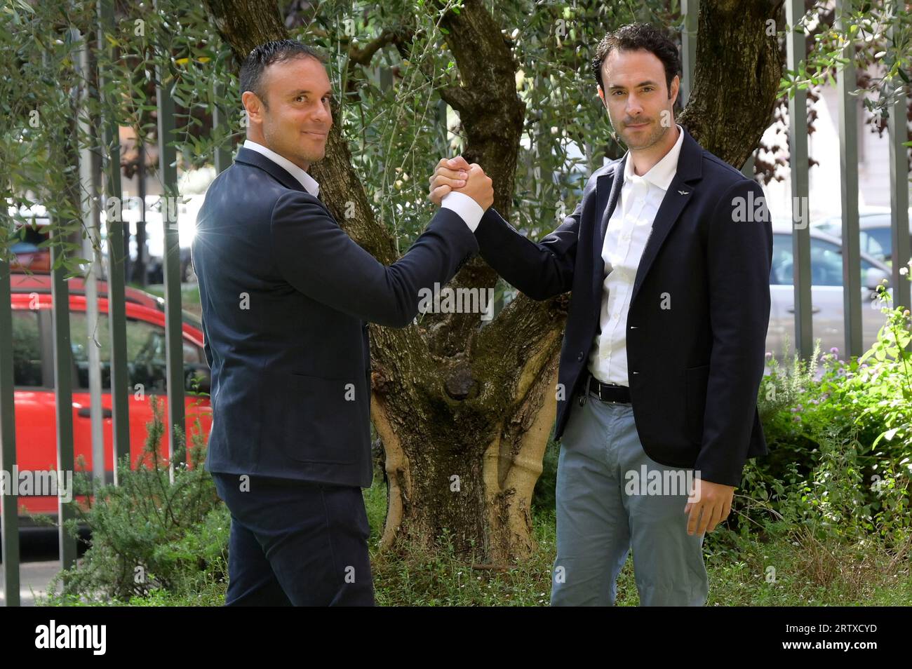 Paolo Pizzo und Alessio Vassallo beim Photocall zum Rai 1 TV-Film 'La ...