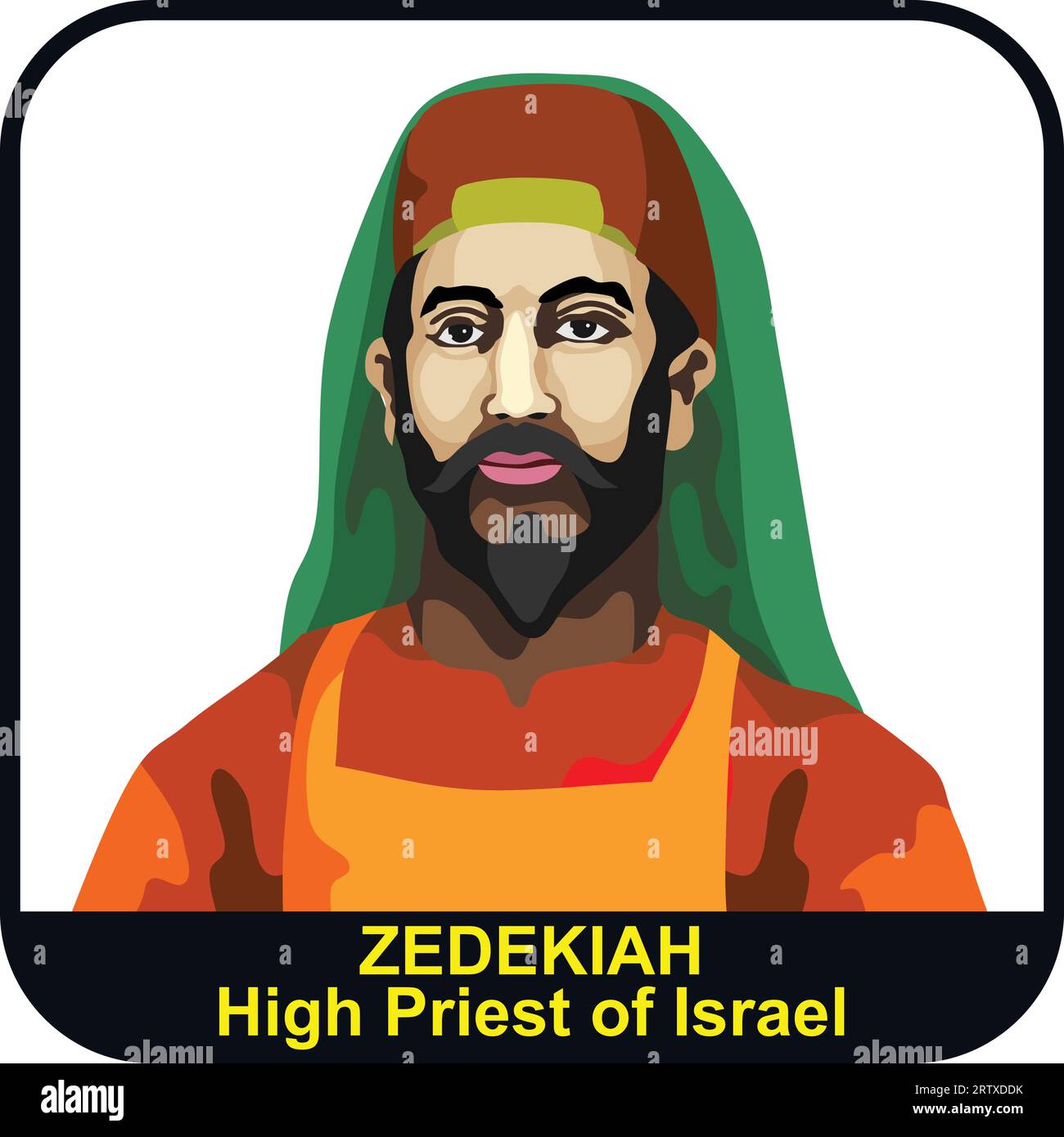Zedekiah 20th High Priest of Israel Stock Vector Image & Art - Alamy