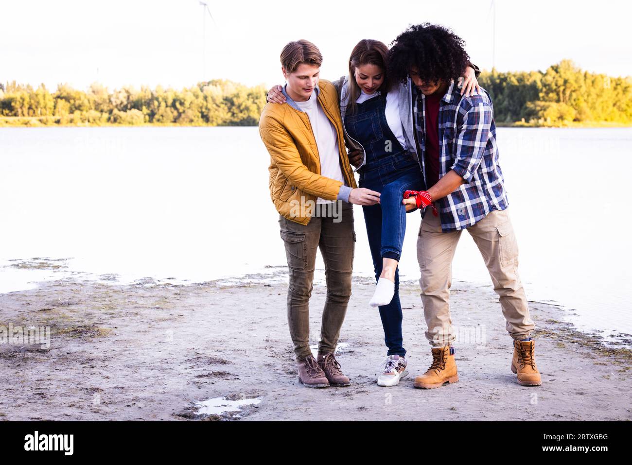 Amidst the serenity of the great outdoors, three diverse millennial ...