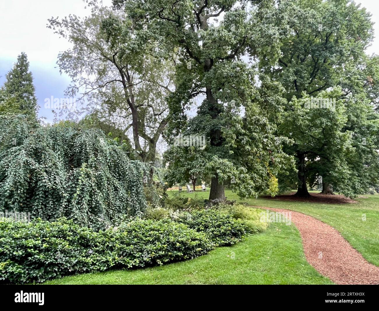 Grounds at Wave Hill Public Garden and Cultural Center Stock Photo - Alamy