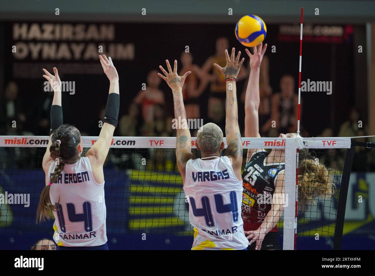 ISTANBUL, TURKIYE - JANUARY 21, 2023: Eda Erdem Dundar and Melissa ...