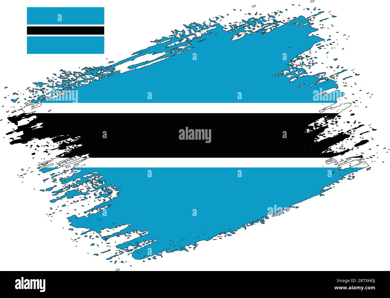 Brush Design Botswana Flag Vector Stock Vector Image & Art - Alamy