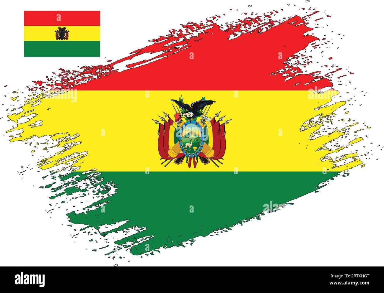 Brush Design Bolivia Flag Vector Stock Vector Image & Art - Alamy
