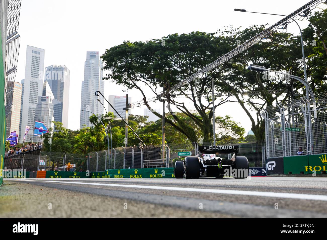 Singapore, 15/08/2023, 40 LAWSON Liam (nzl), Scuderia AlphaTauri AT04, action during the 2023 ...