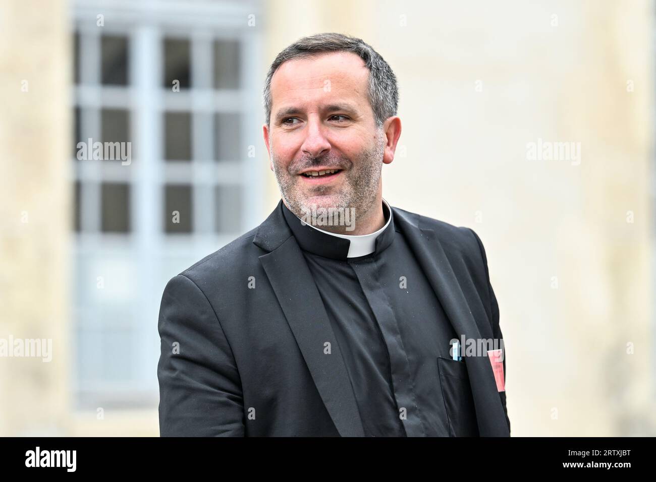 Paris, France. September 13, 2023, French abbot Pierre-Herve Grosjean ...