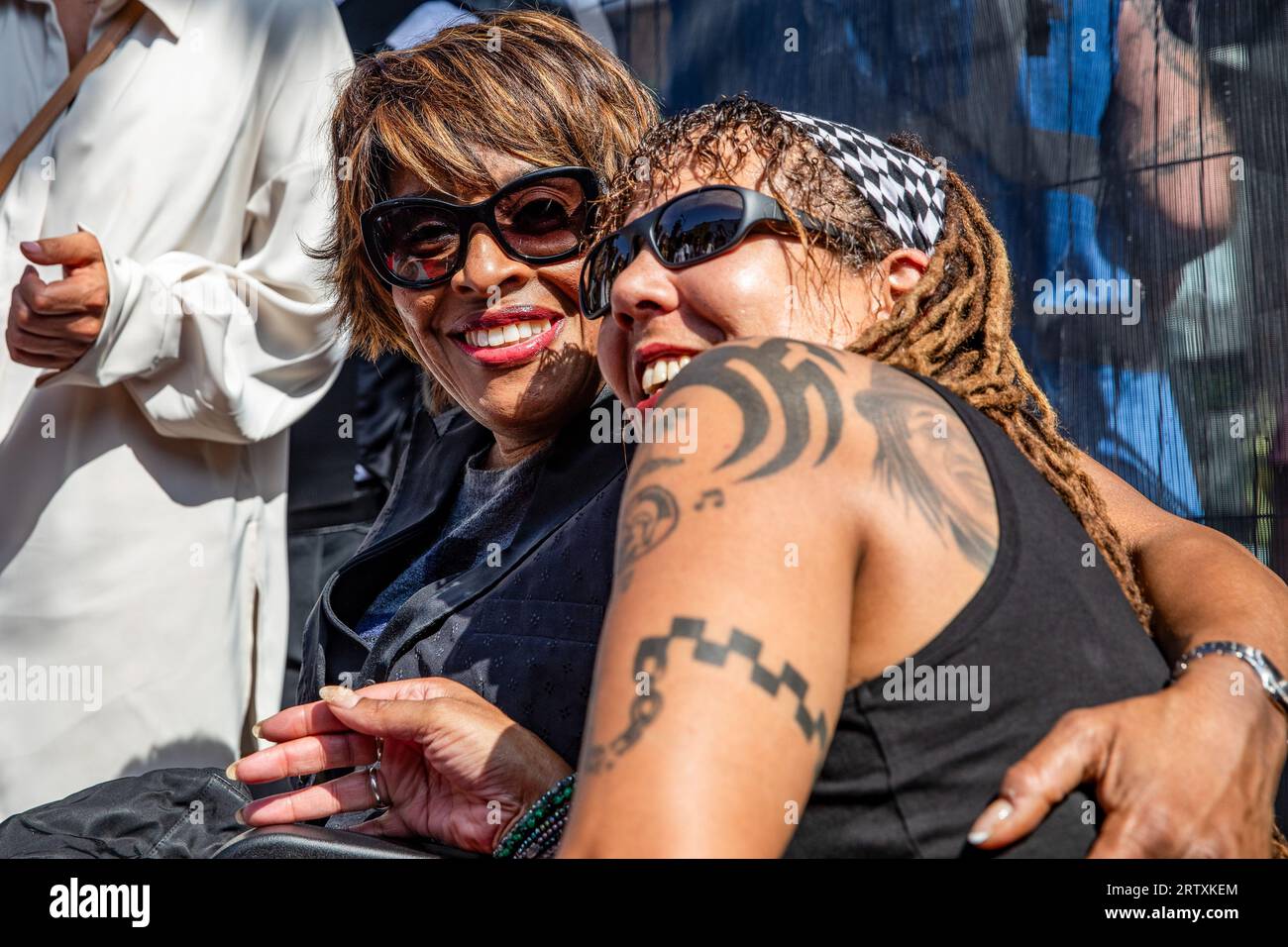 London, UK. 9th September, 2023. Gwen Dickey (l), lead singer of Rose ...
