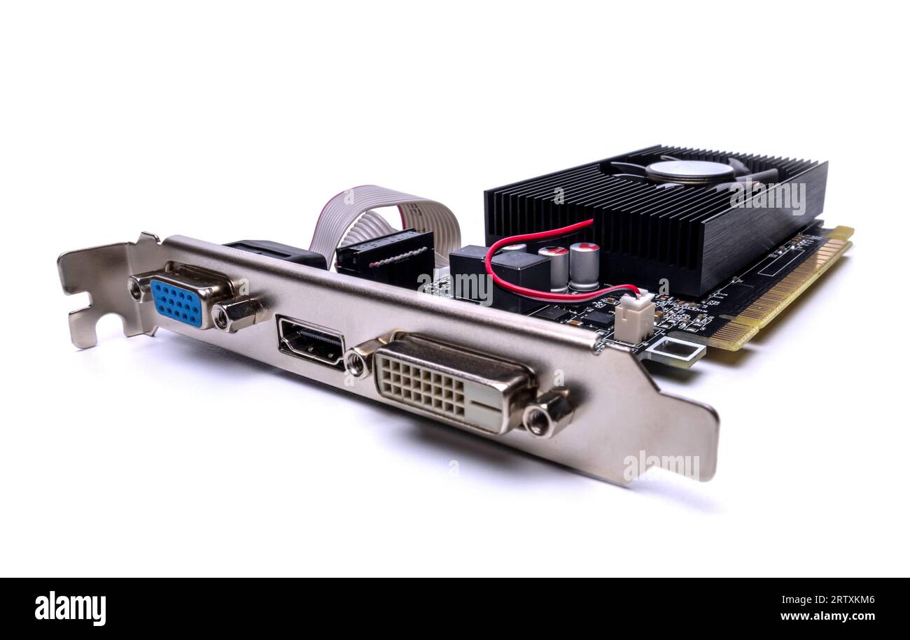 Computer graphics card closeup electronic Cut Out Stock Images ...