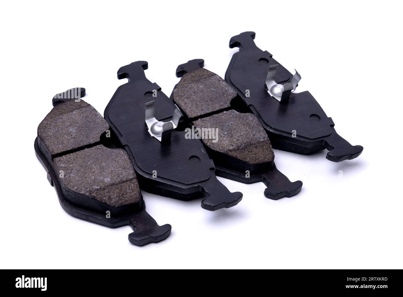 Car brake pads isolated on white Stock Photo - Alamy
