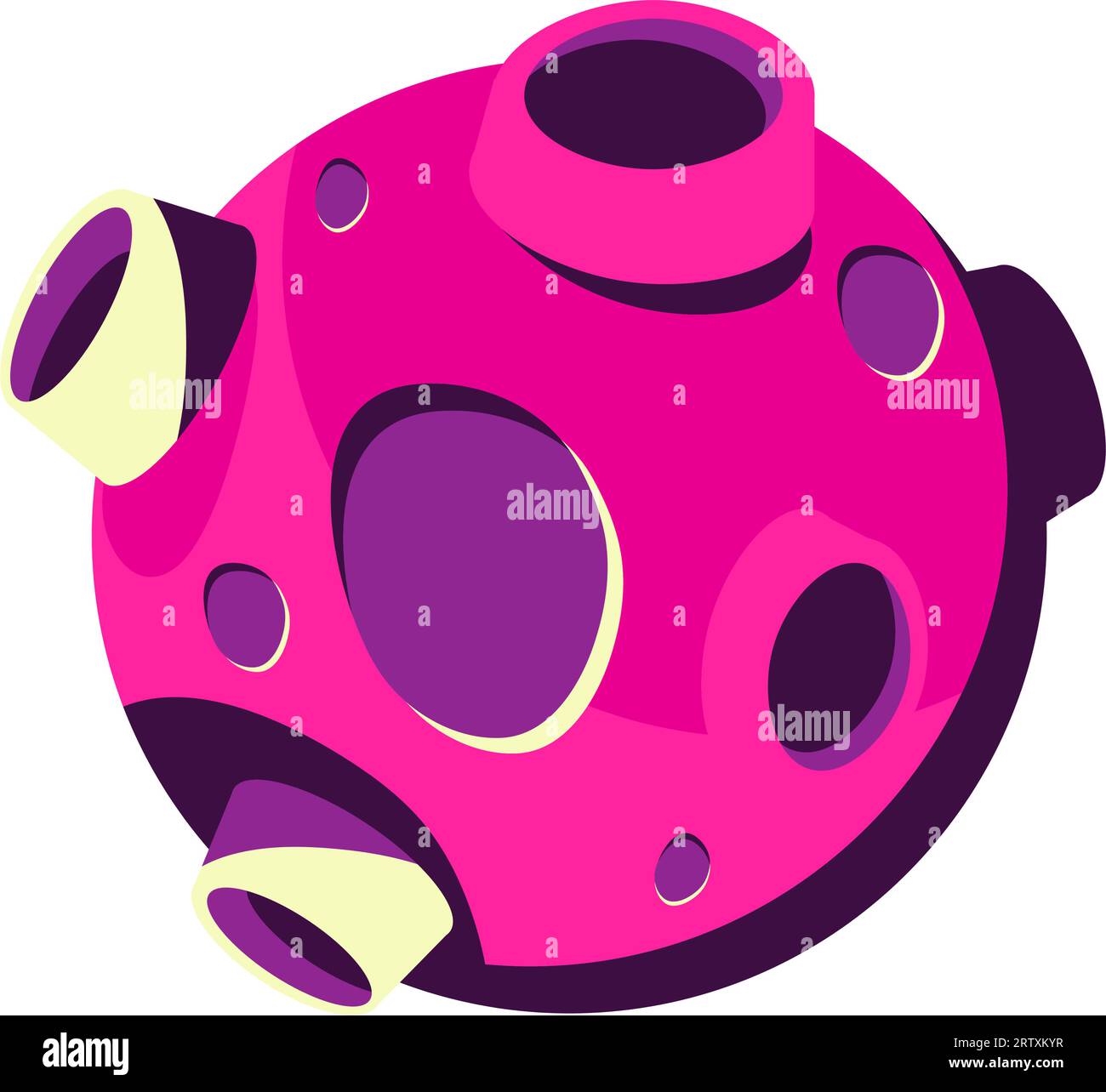 Blast moon Stock Vector Images - Alamy