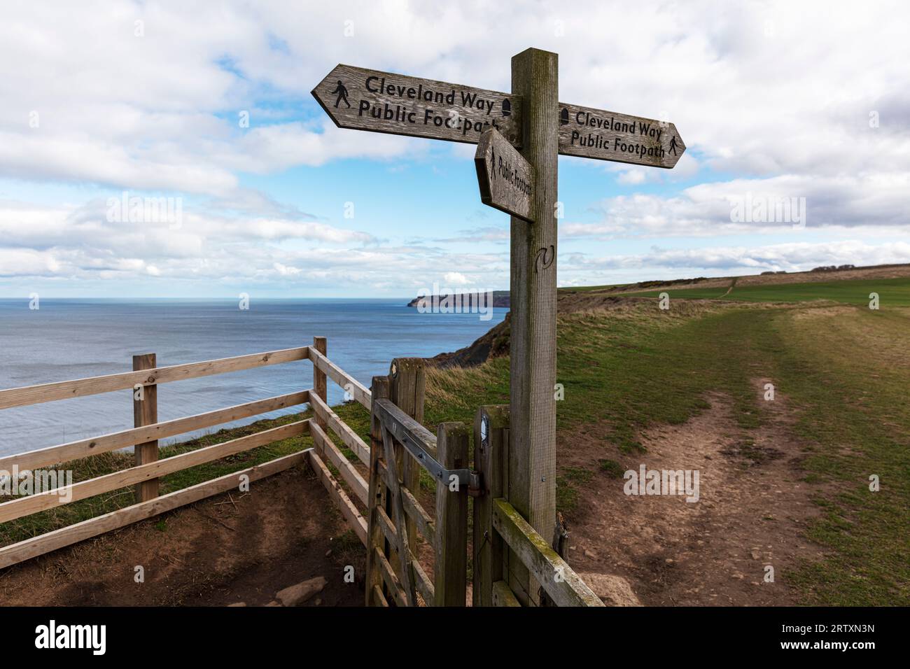The Cleveland Way, North Yorkshire Coast, UK, England, The walk from ...