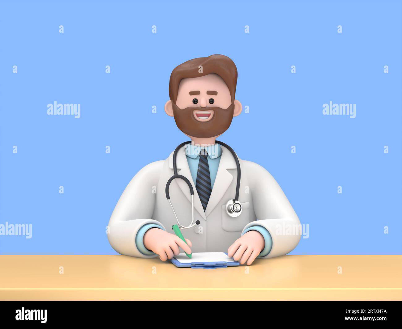 3D illustration of cartoon characters business concept.People are in ...