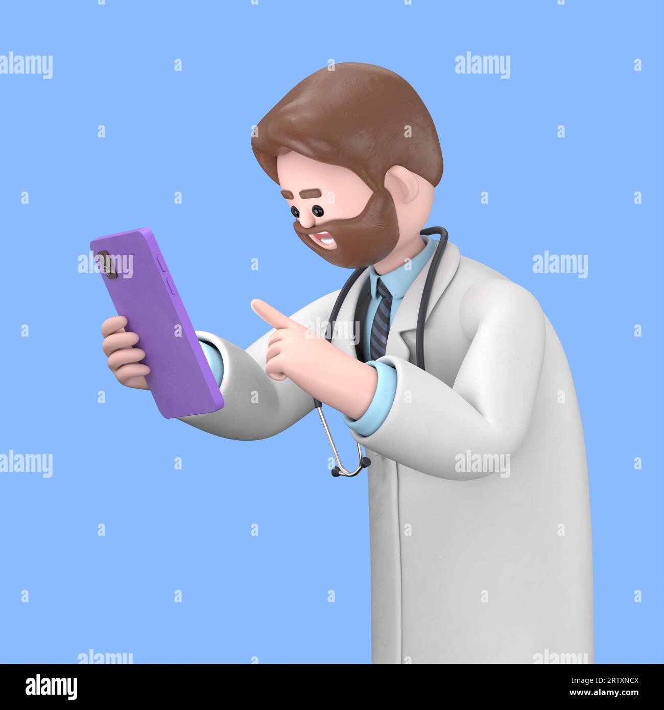 3D illustration of cartoon characters business concept.People are in ...