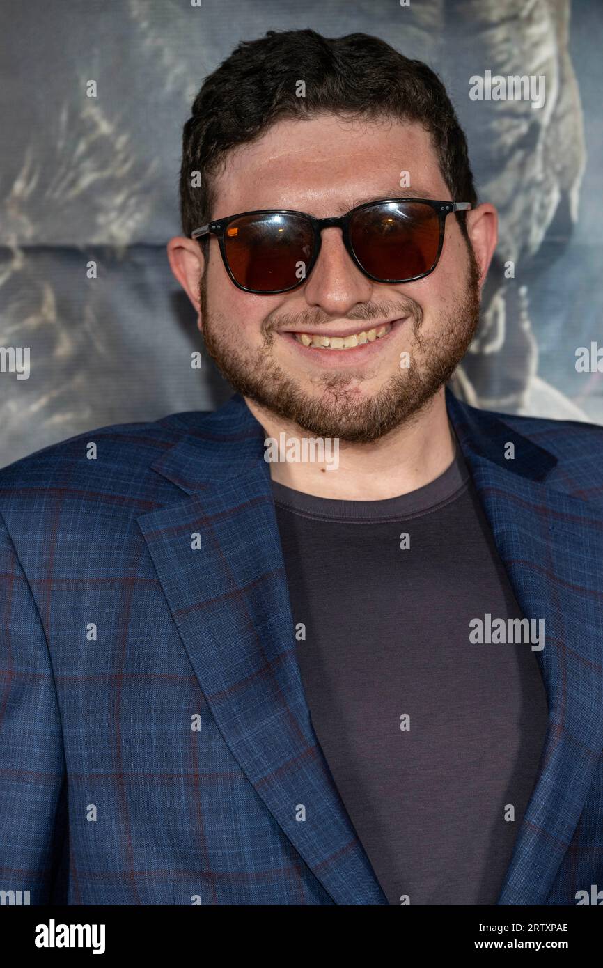 Los Angeles, USA. 14th Sep, 2023. Post production editor Nolan Elias ...