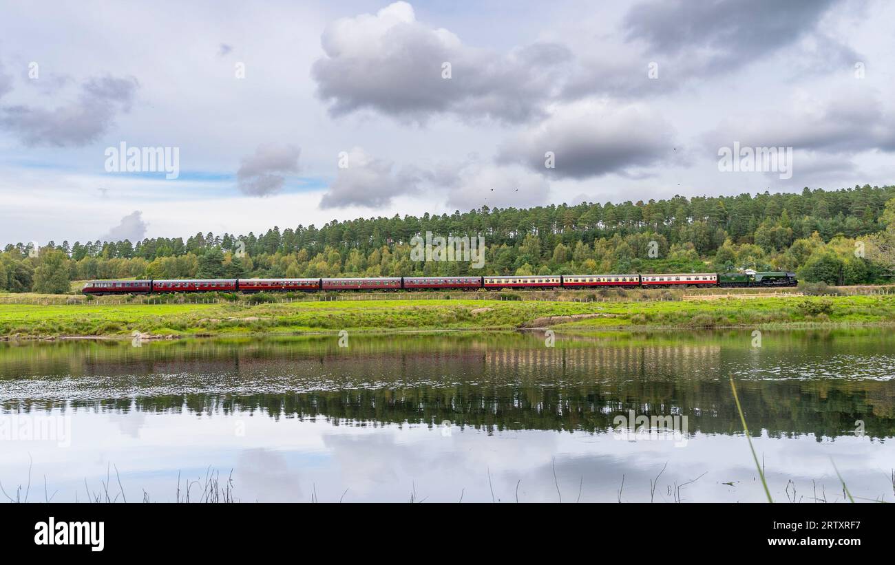 Boat of Garten, Scotland, UK. 15th September 2023. The Flying Scotsman ...