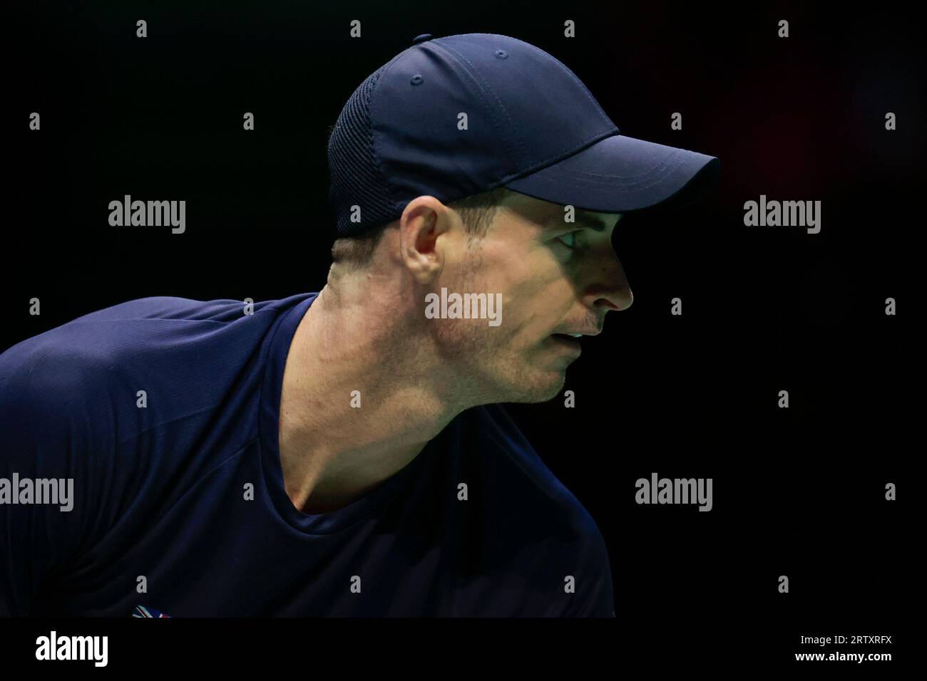 Andy Murray (GBR) in action during his game against Leandro Riedi (SUI ...