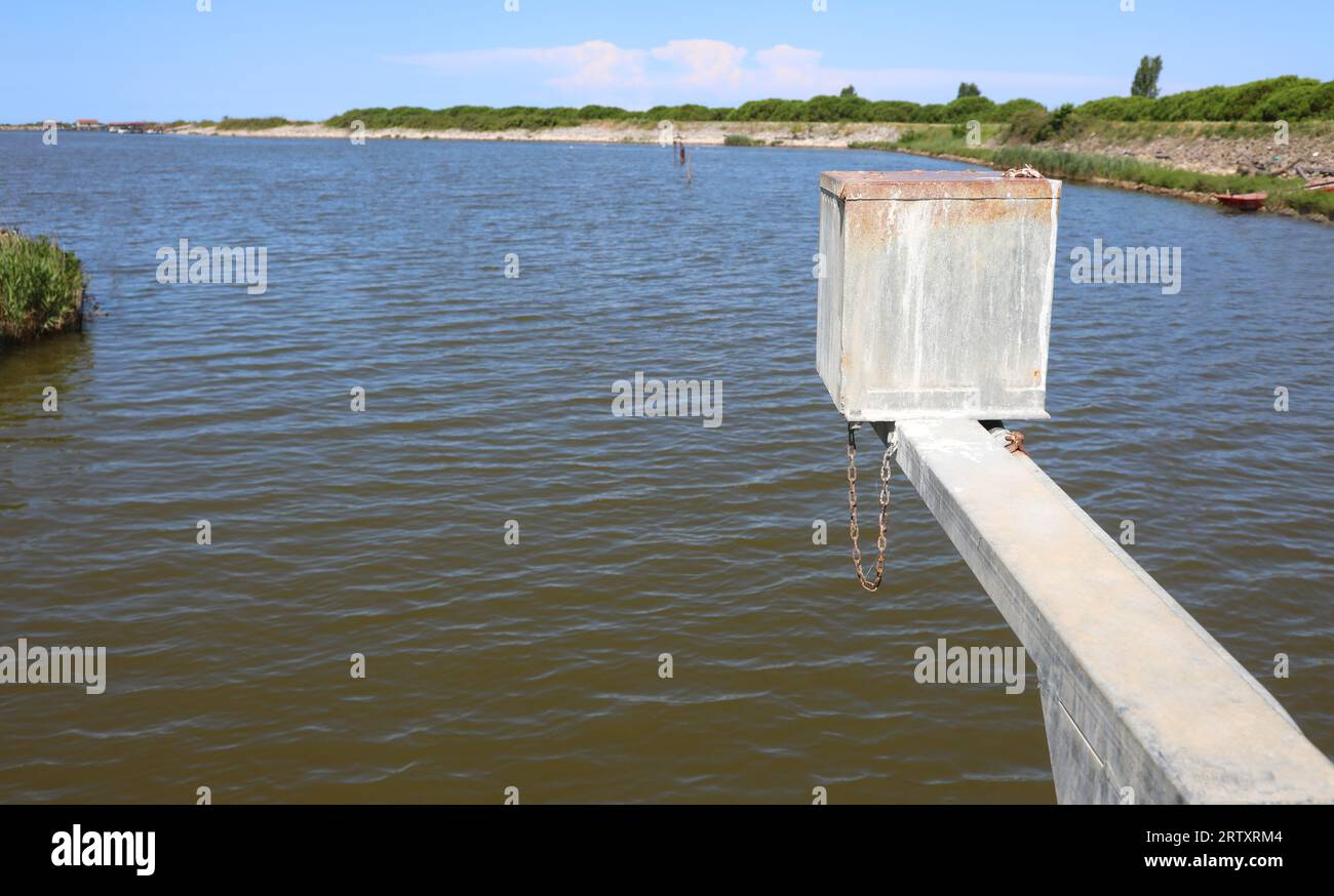 Level probe for detecting the height of river water to avoid flooding ...