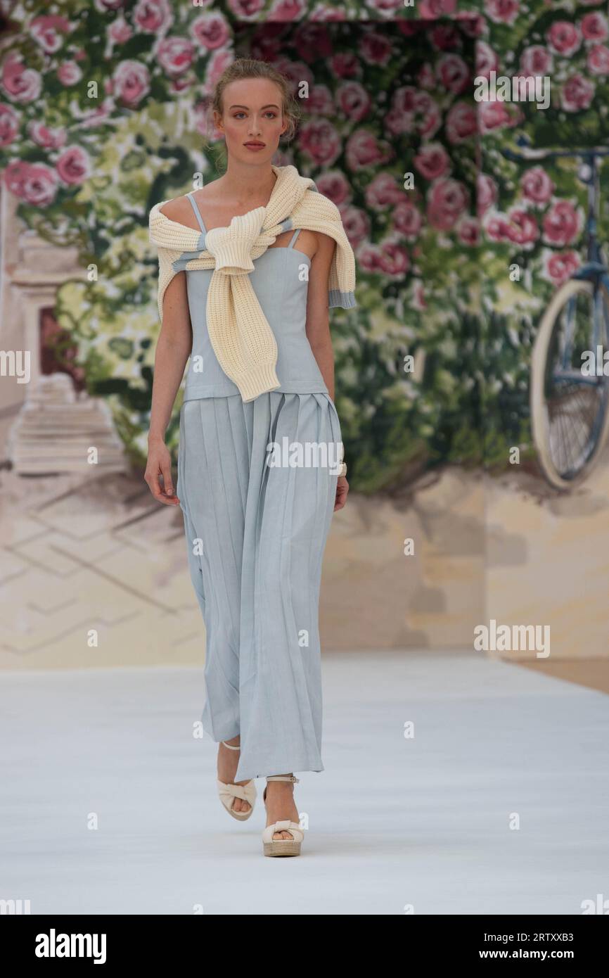 London, UK. 15th Sep, 2023. A model walks the runway at the Paul ...