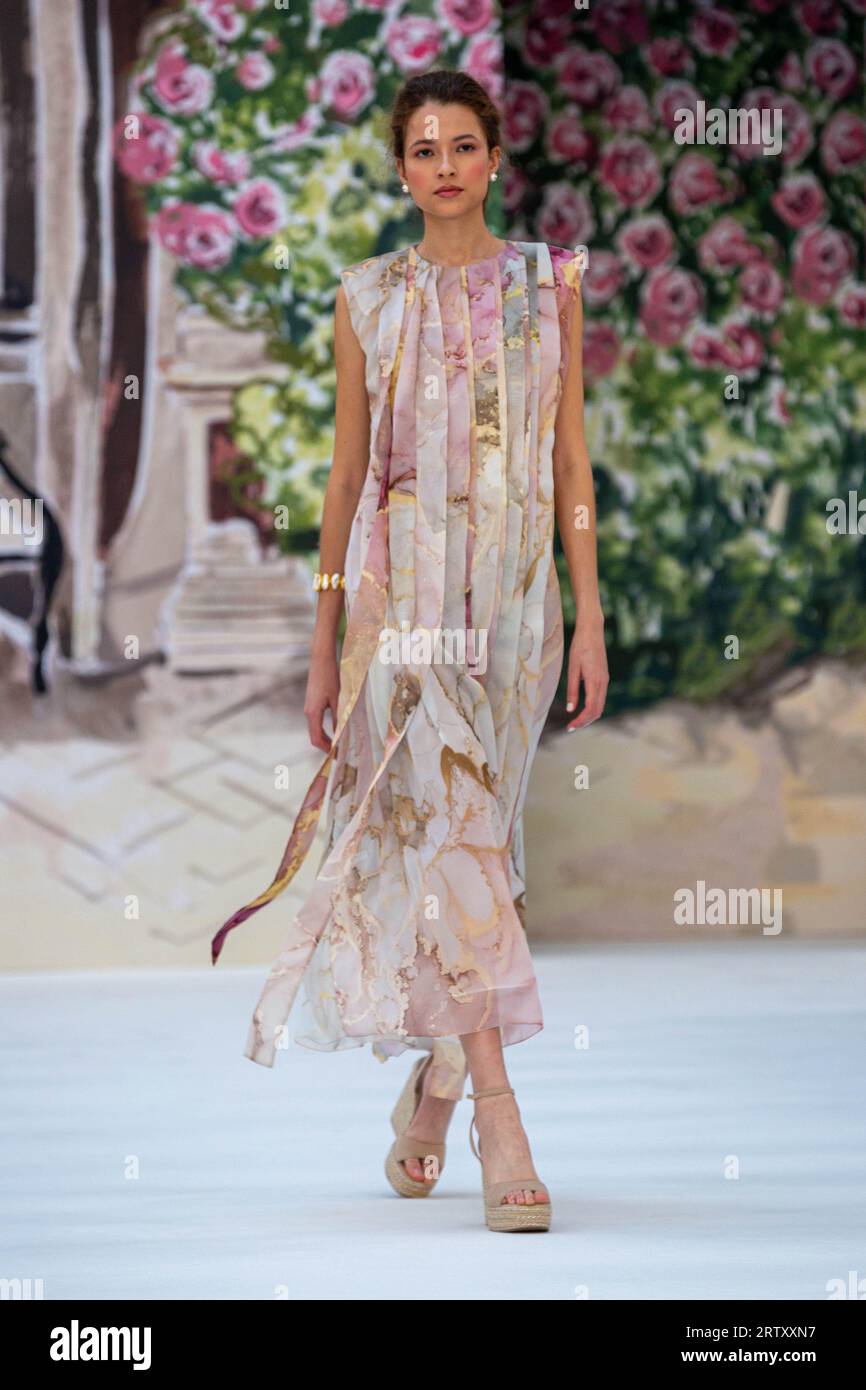 London, UK. 15th Sep, 2023. A model walks the runway at the Paul ...