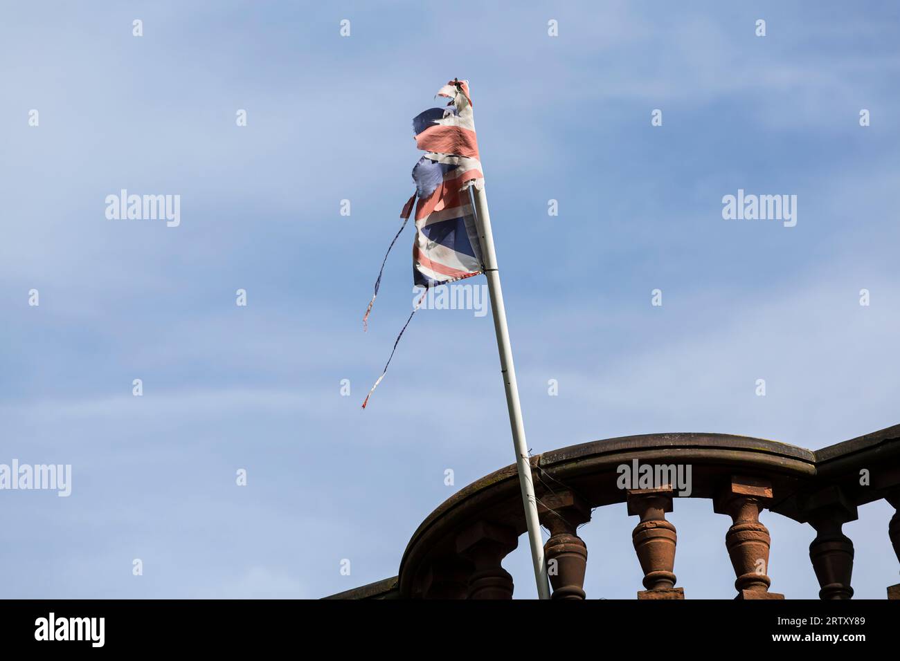 A ripped union flag Stock Photo - Alamy