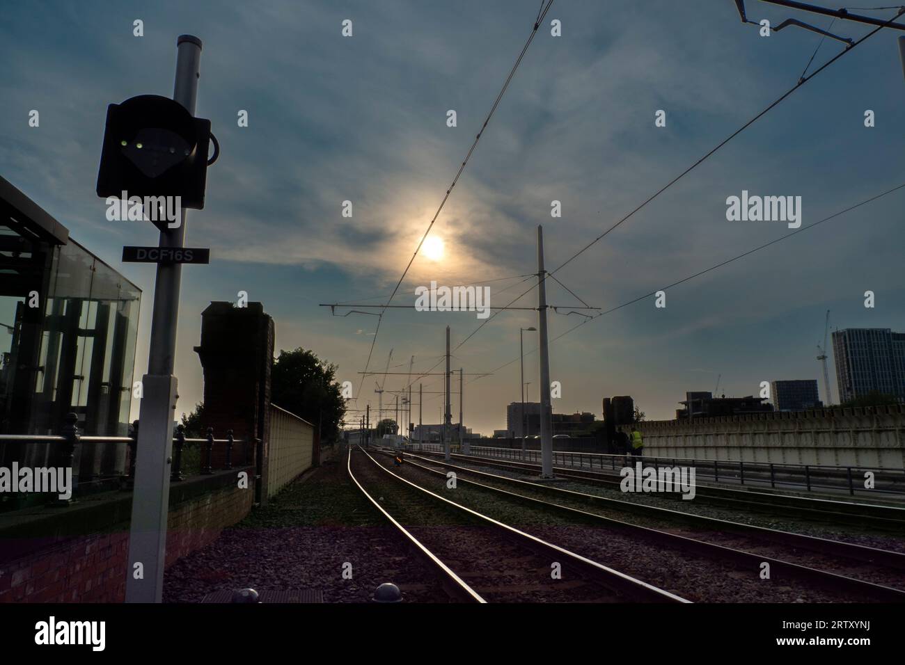 Tram Station, Deansgate Castlefield, Manchester, England, Britain Stock ...