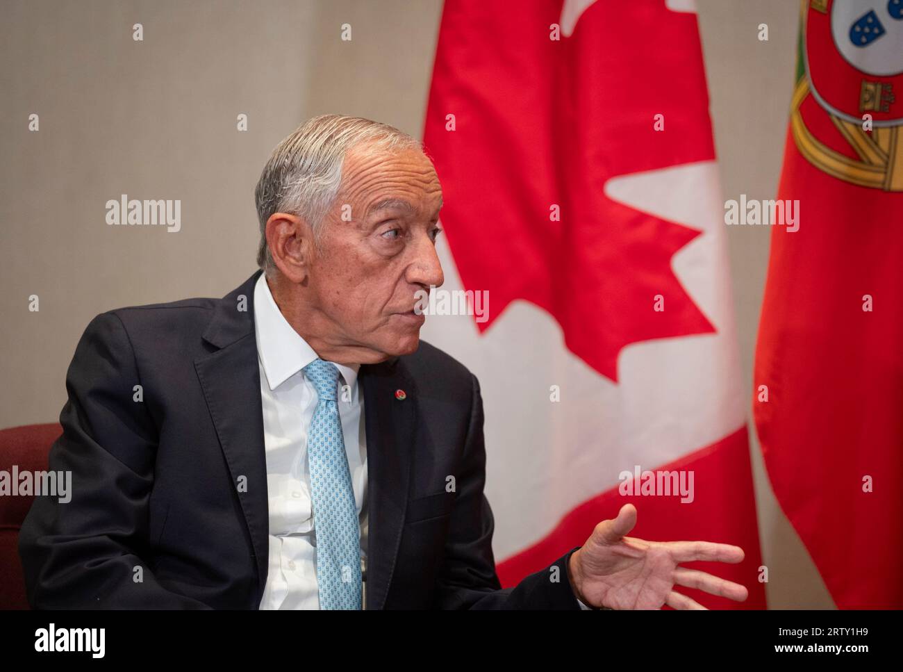 Toronto, Canada. 15th Sep, 2023. President of Portugal Marcelo Rebelo ...