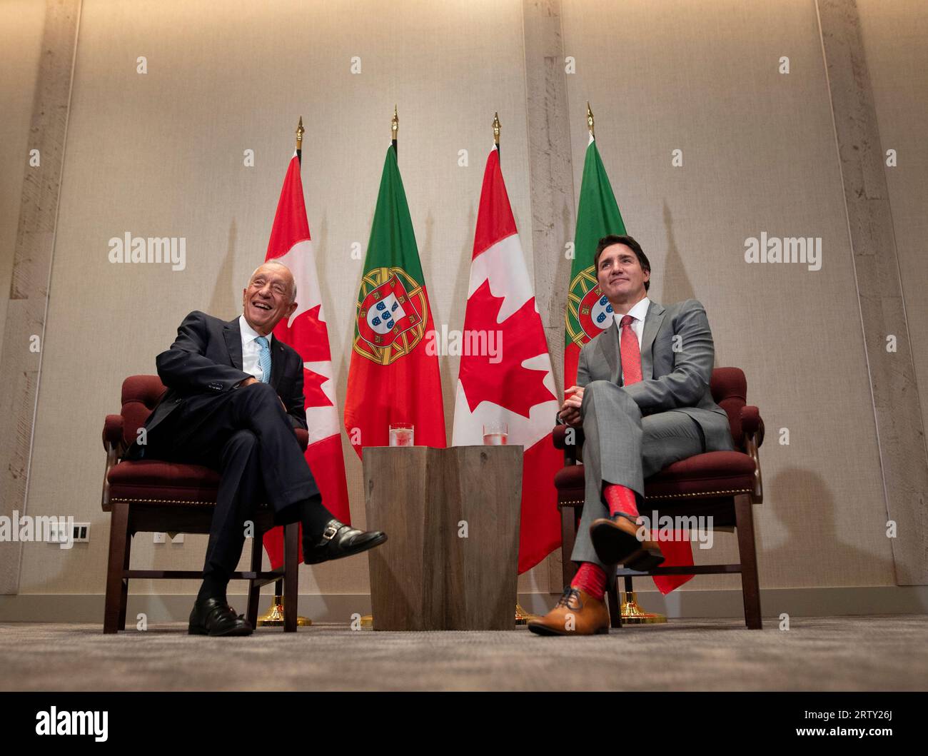 Toronto, Canada. 15th Sep, 2023. President of Portugal Marcelo Rebelo ...