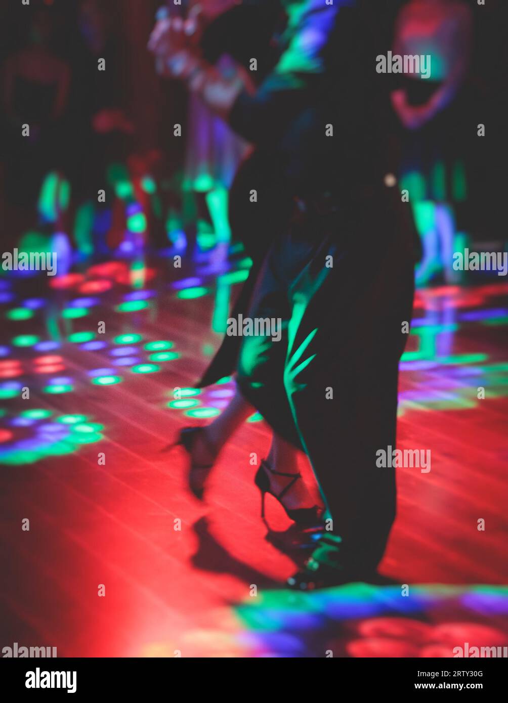 Couples dancing traditional latin argentinian dance milonga in the ...