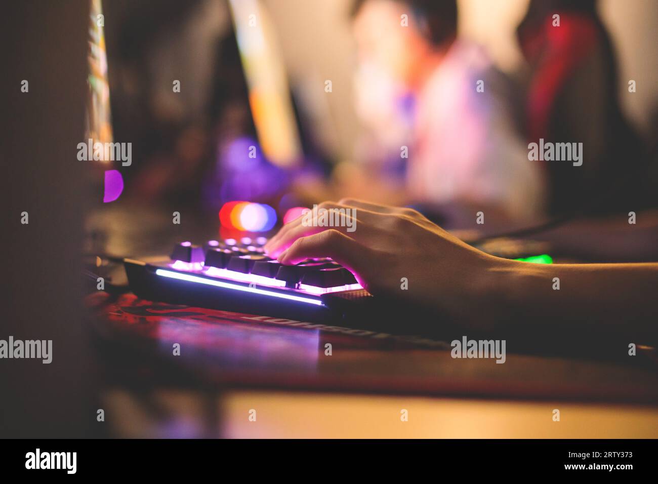 Cyber sport e-sports tournament, team of professional gamers, gamer's ...