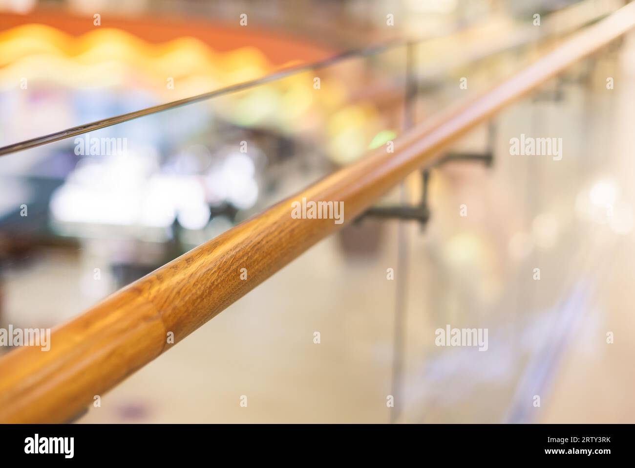Modern shopping center interior with stores, shops and cafes, new mall ...