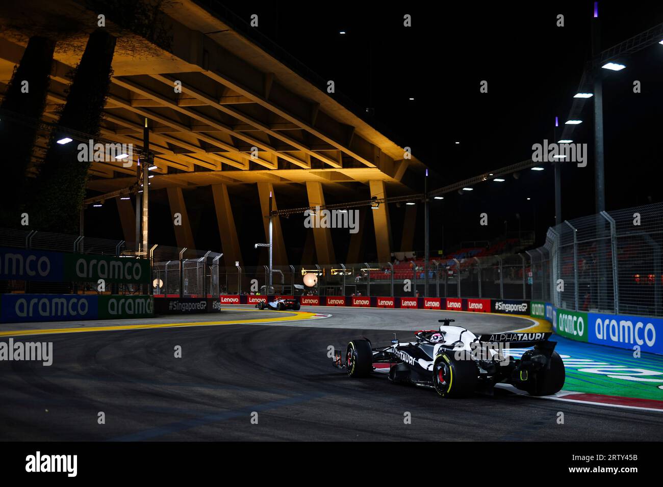 Singapore, Singapore. 15th Sep, 2023. #40 Liam Lawson (NZL, Scuderia AlphaTauri), F1 Grand Prix ...