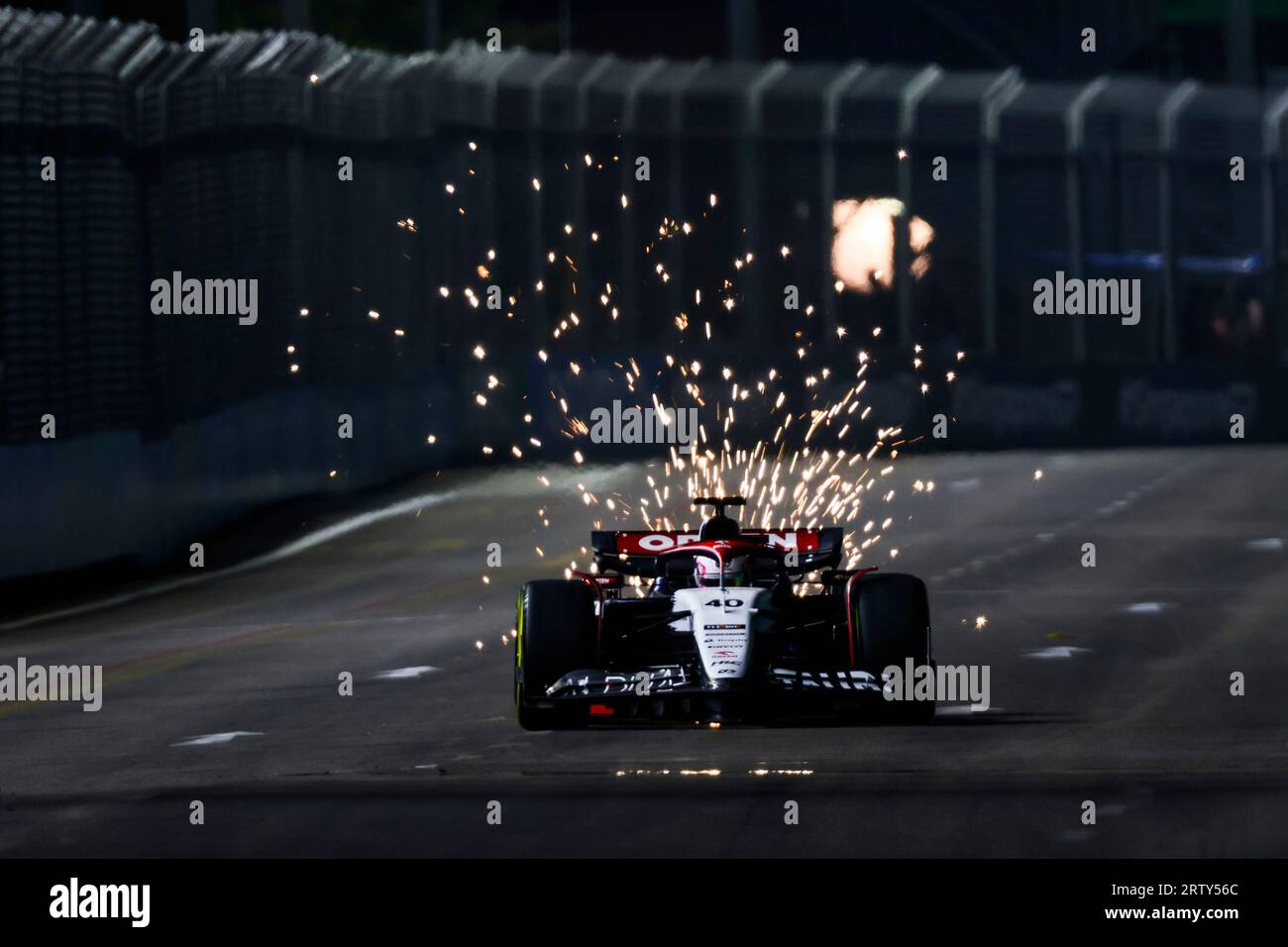 Singapore, Singapore. 15th Sep, 2023. #40 Liam Lawson (NZL, Scuderia AlphaTauri), F1 Grand Prix ...