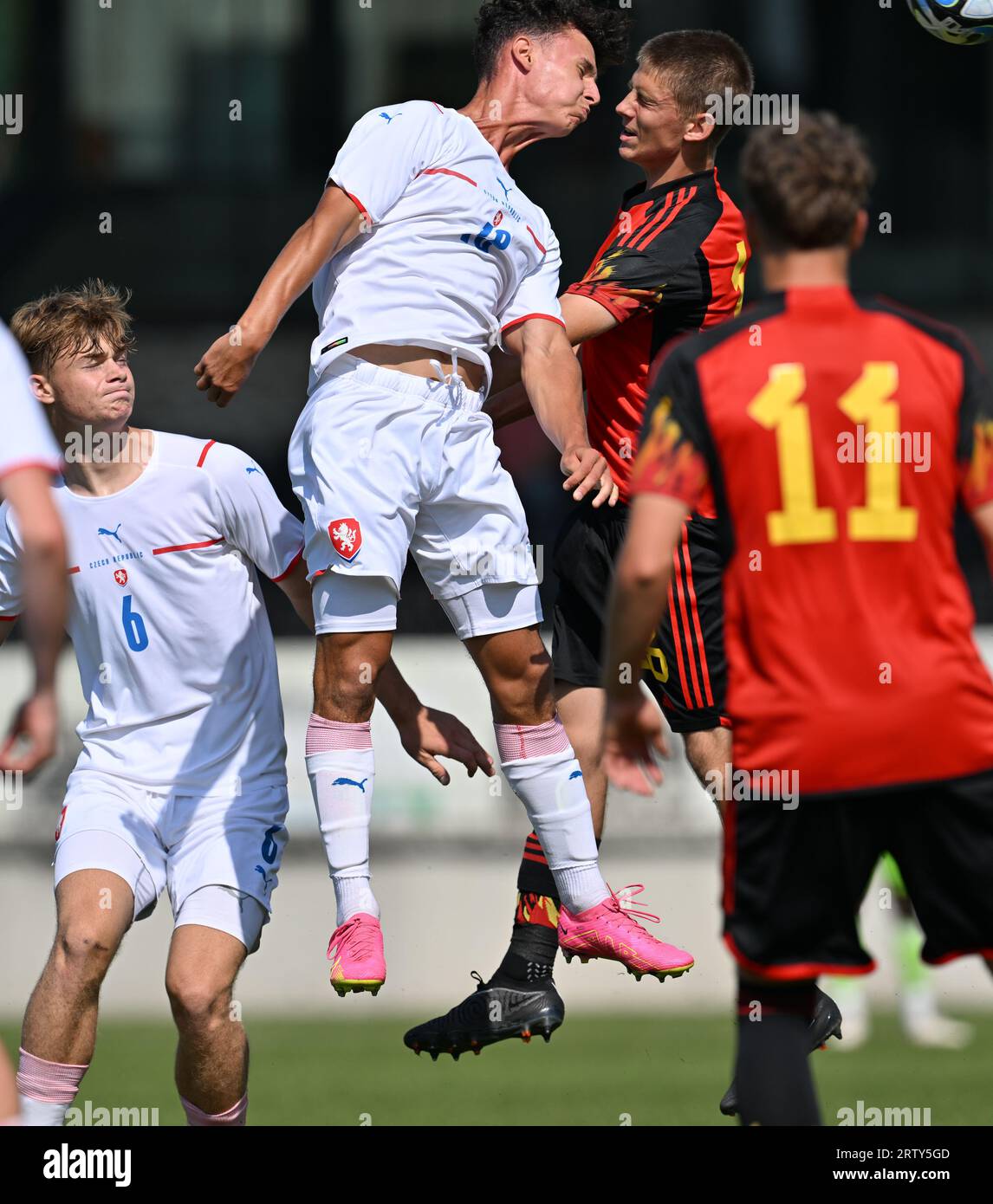 Hasselt, Belgium. 12th Sep, 2023. Stepan Misek (18) of Czech Republic ...