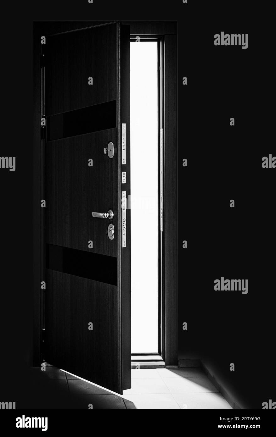 Doorway light Black and White Stock Photos & Images - Alamy