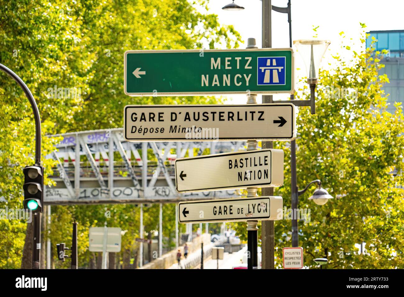 Direction signs in the city of Paris - CITY OF PARIS, FRANCE ...