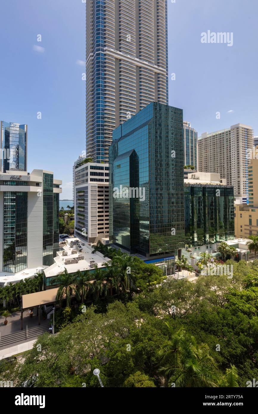 Residential and office buildings, Brickell, Miami, USA Stock Photo - Alamy