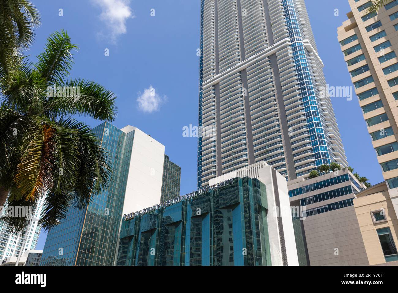 Residential and office buildings, Brickell, Miami, USA Stock Photo - Alamy