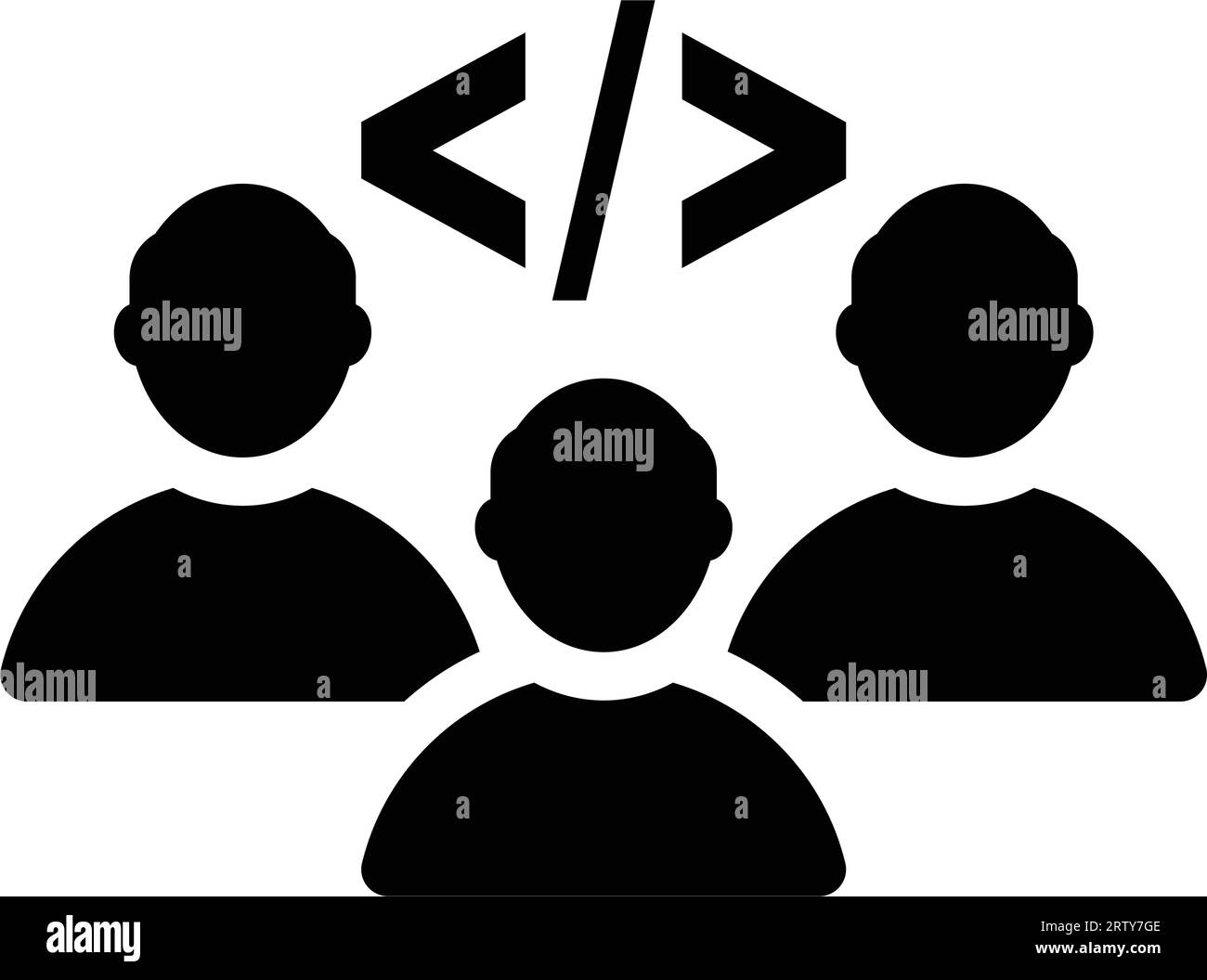 Coding Team Icon Commercial Use Printed Files And Presentations Promotional Materials Web Or