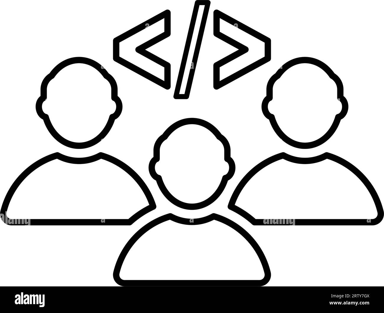 Person coding Stock Vector Images - Alamy