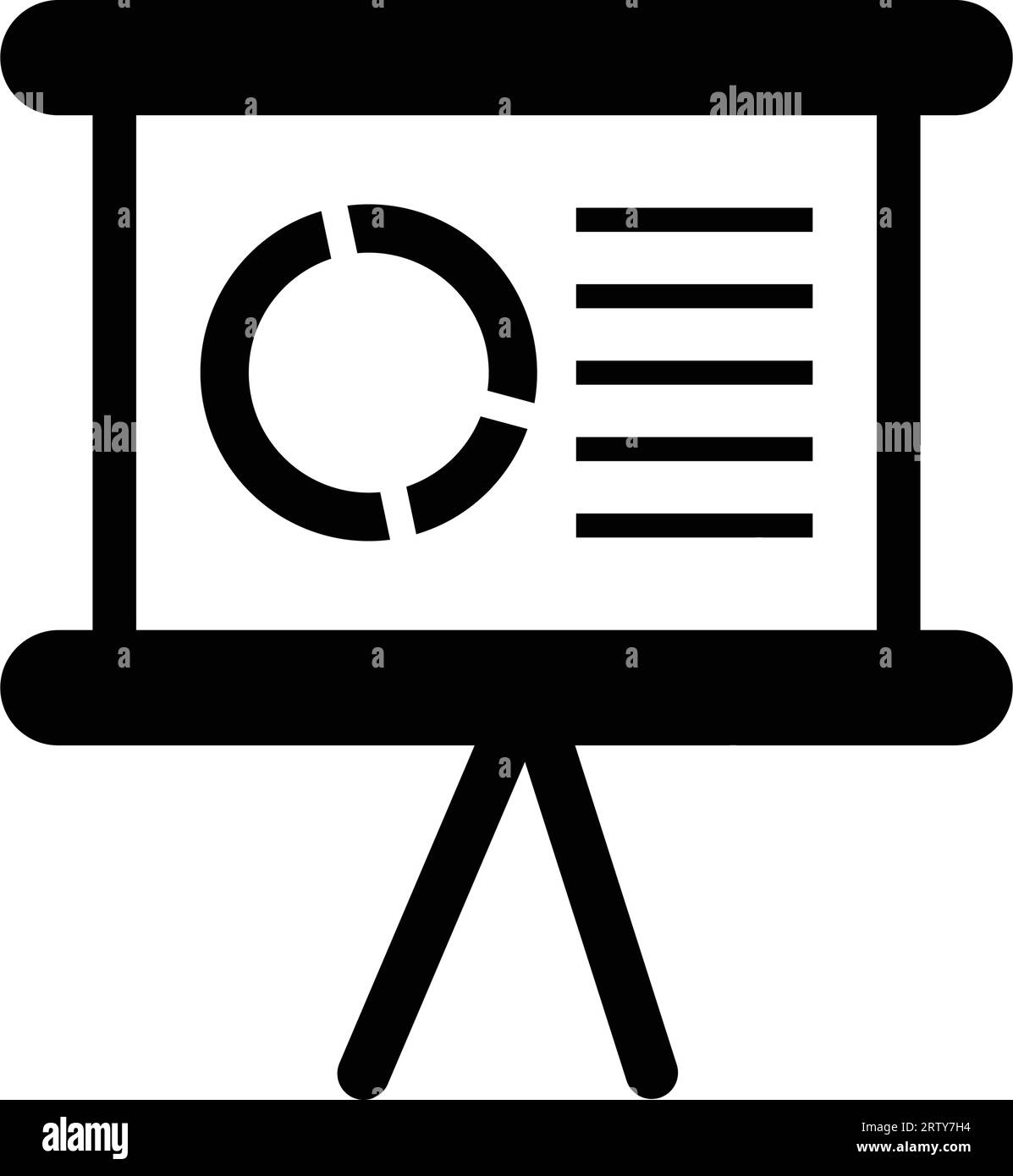 Chart Presentation icon. Commercial use, printed files and ...