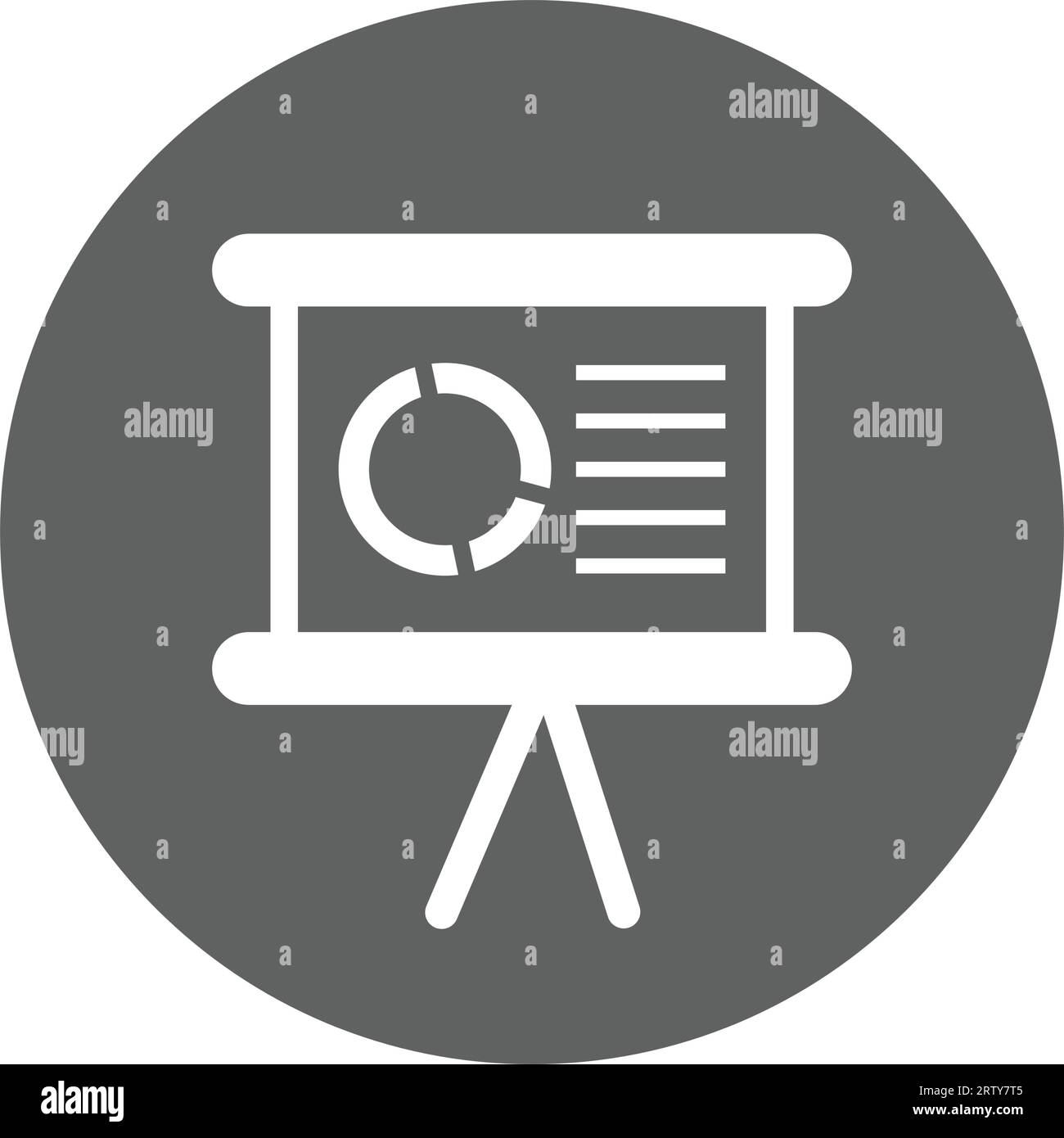 Chart Presentation icon. Commercial use, printed files and ...