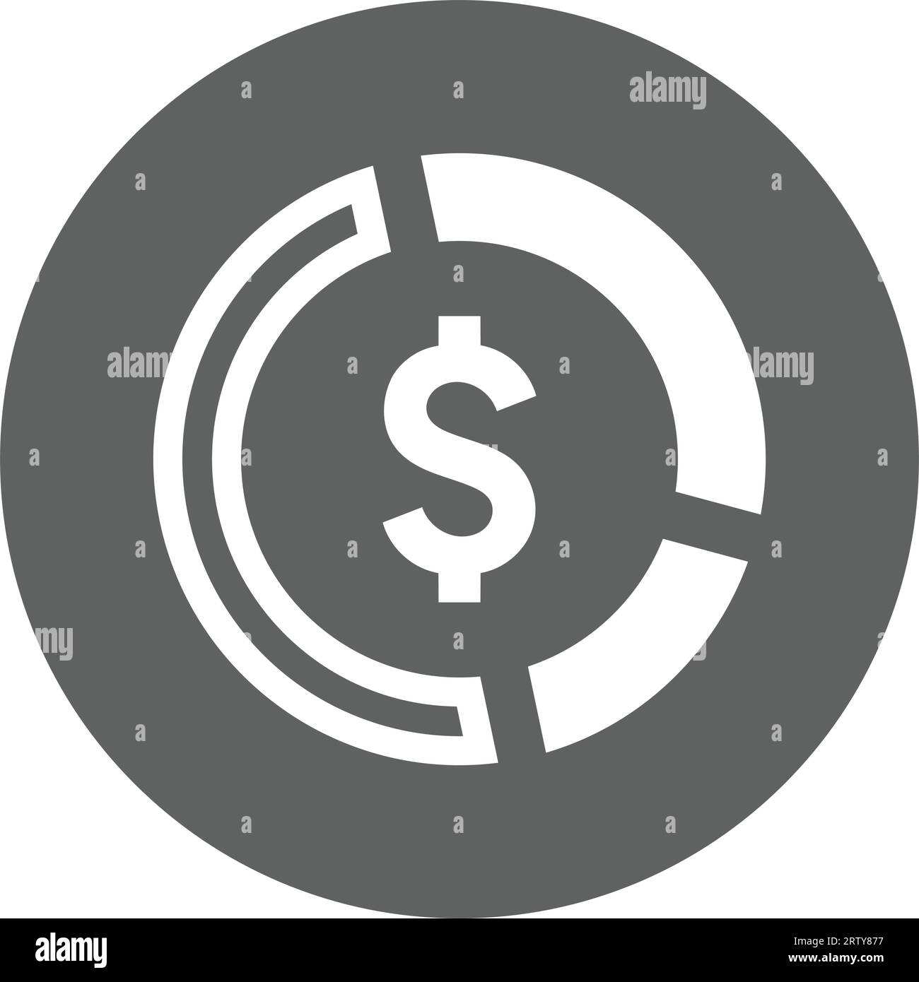 Money pie chart hi-res stock photography and images - Alamy
