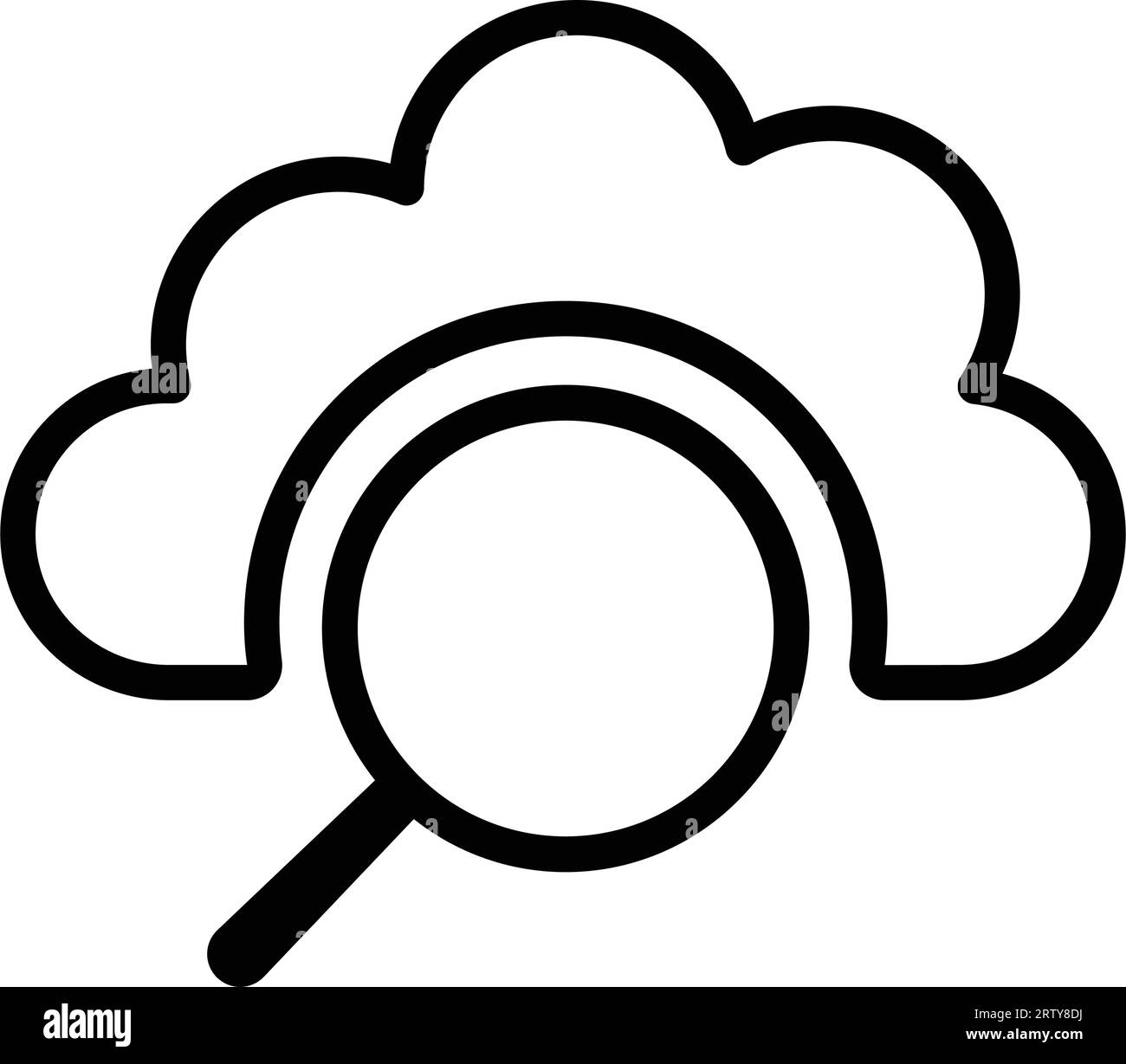 Data cloud job search icon. Use for designing and developing websites ...