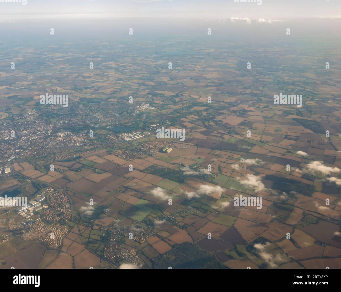 A high altitude view of the Cardington Sheds near Shortstown ...